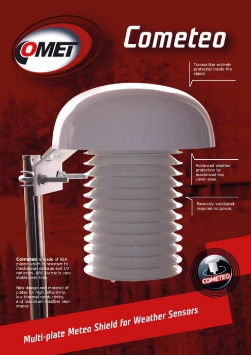 Universal solar radiation shield for temperature humidity CO2 weather ...